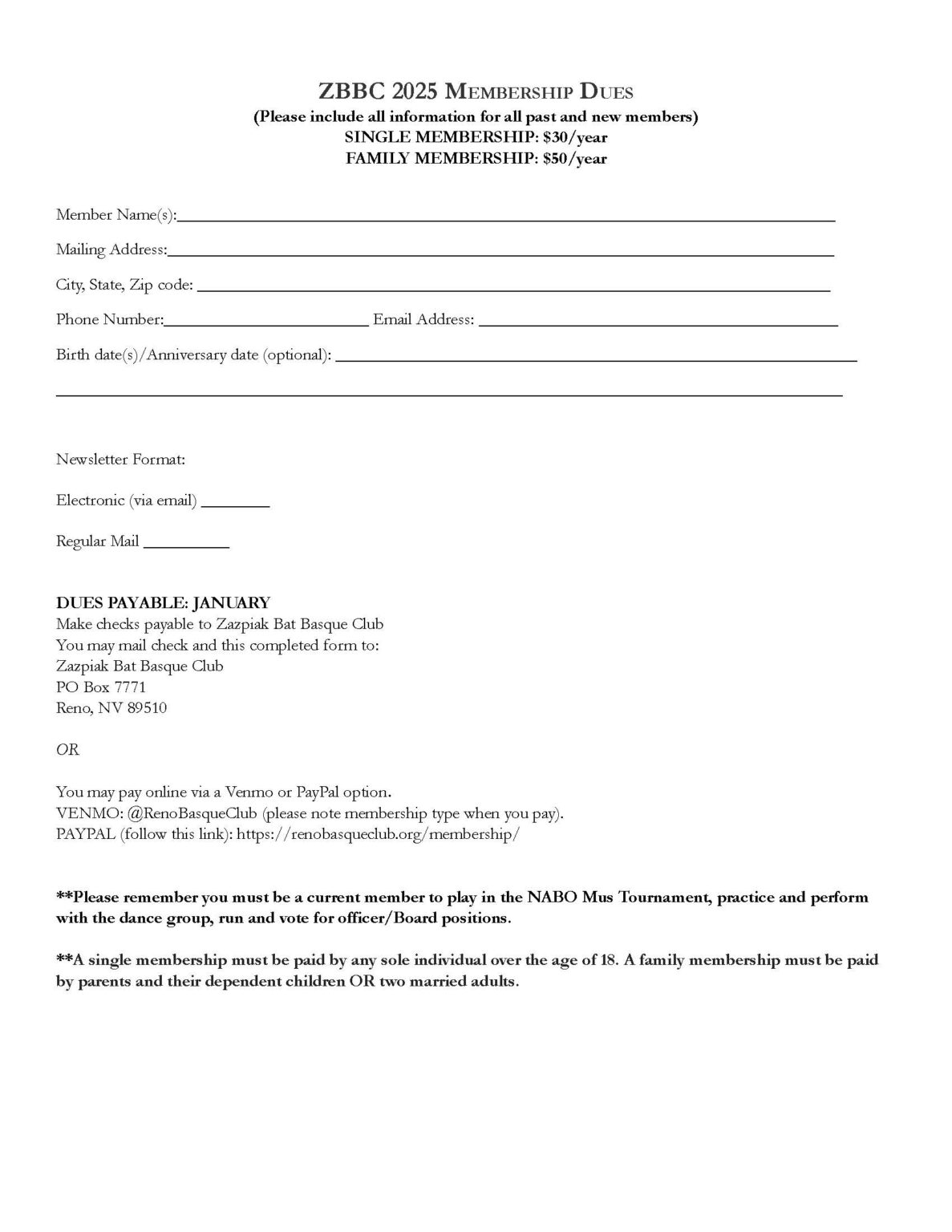 Zazpiak Bat | Reno Basque Club